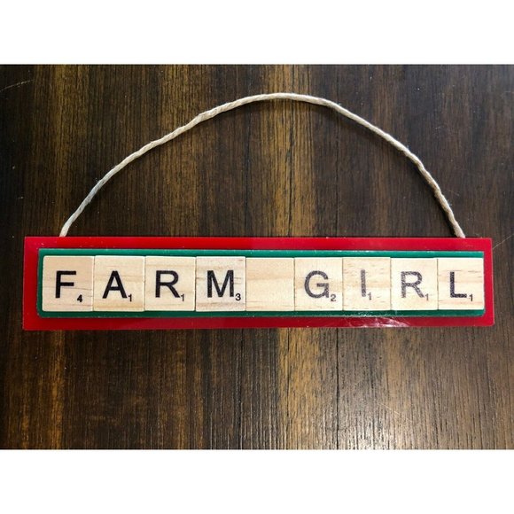 Holiday | Farm Girl Christmas Ornament Scrabble Tiles Farm House ...